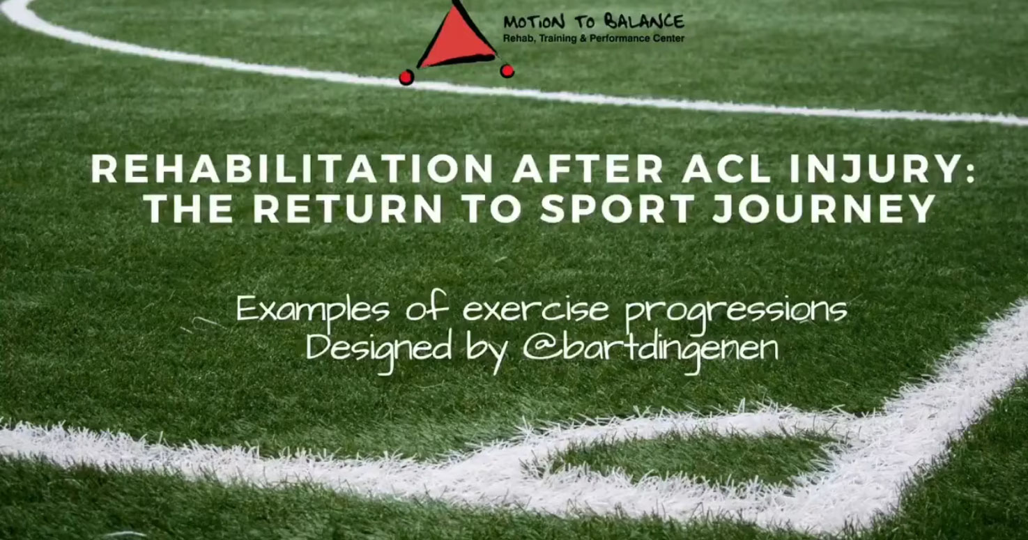Rehabilitation After ACL Injury: The Return to Sport Journey ...